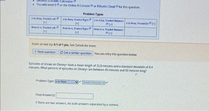 Solved • Desmos Scientific Calculator . You will need or the | Chegg.com