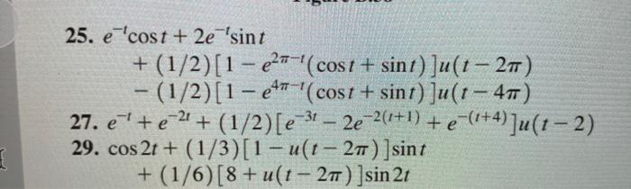 Solved In Problems 25–32, solve the given initial value | Chegg.com