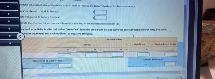 Solved Recording Issuing of Materials Materials issued for | Chegg.com
