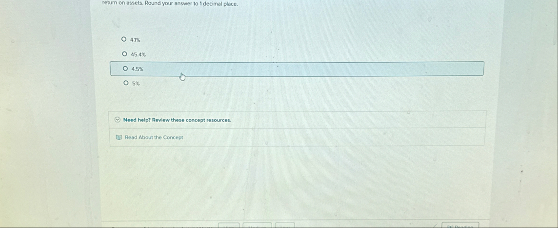 Solved return on assets. Round your answer to 1 ﻿decimal | Chegg.com