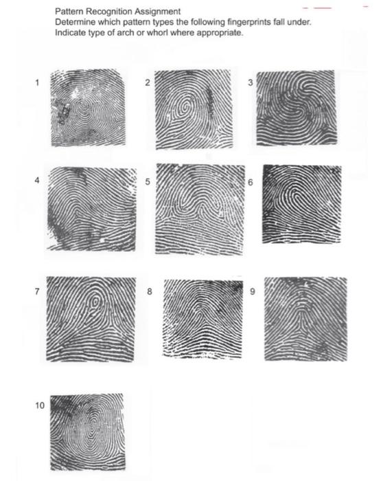 Pattern Recognition Assignment Determine Which