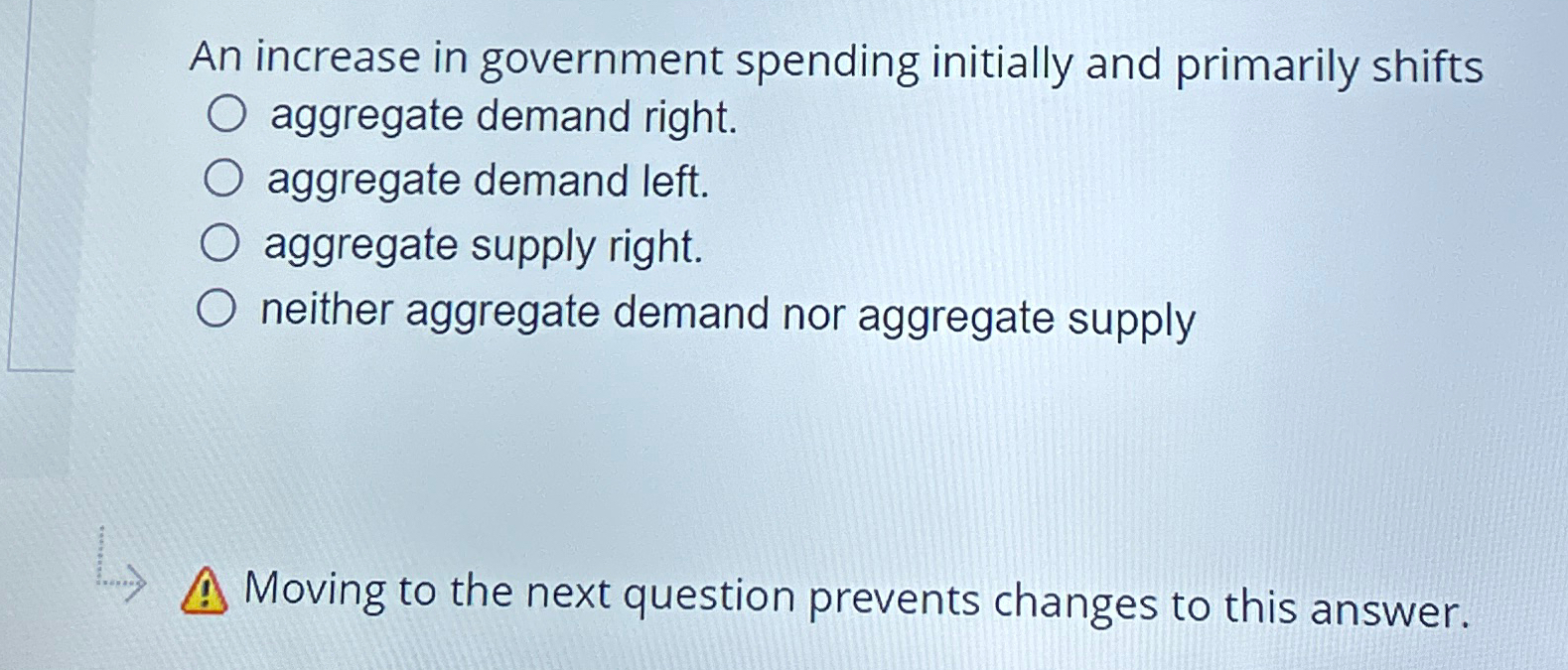 Solved An increase in government spending initially and | Chegg.com