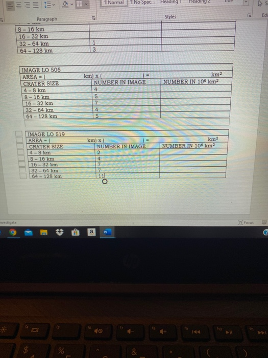 Crater Counting Exercise о Your assignment is to | Chegg.com