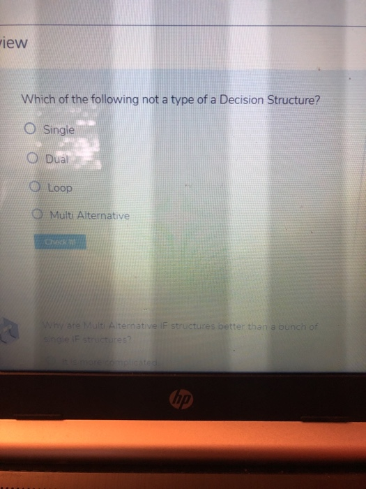 Solved wiew Which of the following not a type of a Decision | Chegg.com