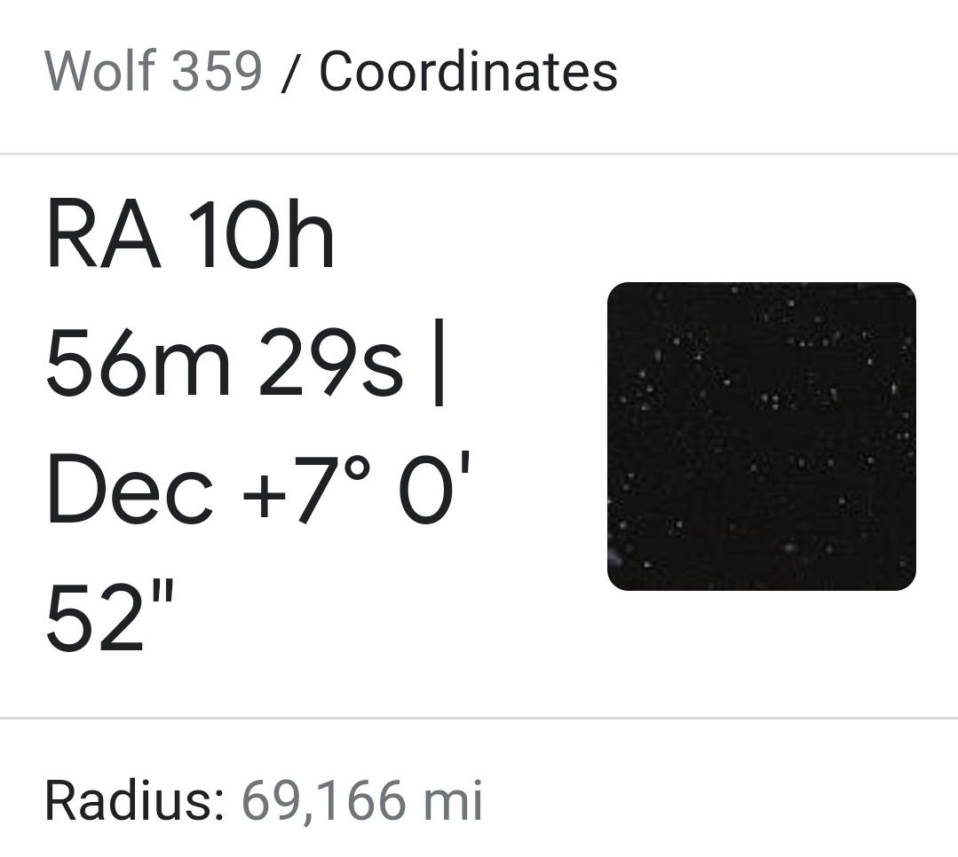 Solved Task 3: How far is Wolf 359? The accompanying | Chegg.com