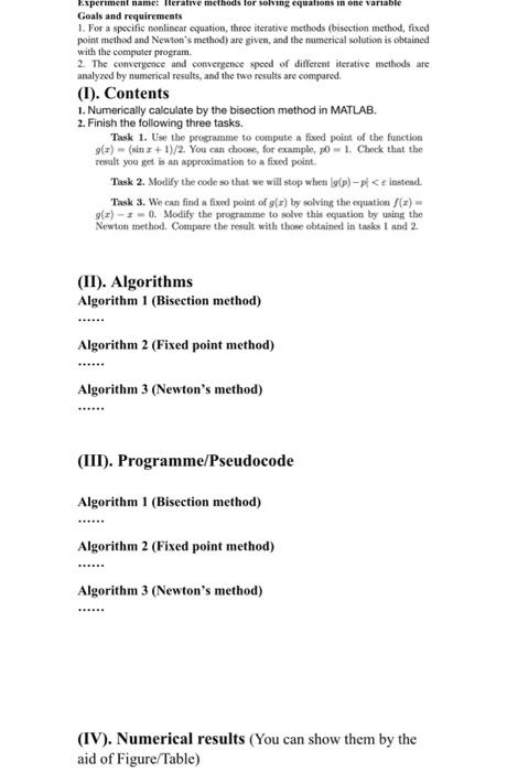 Solved Geals and requirements 1. For a specific nonlisear | Chegg.com