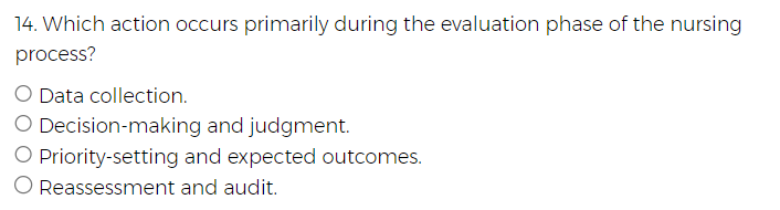 Solved Which action occurs primarily during the evaluation | Chegg.com