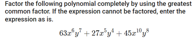 Solved Factor the following polynomial completely by using | Chegg.com