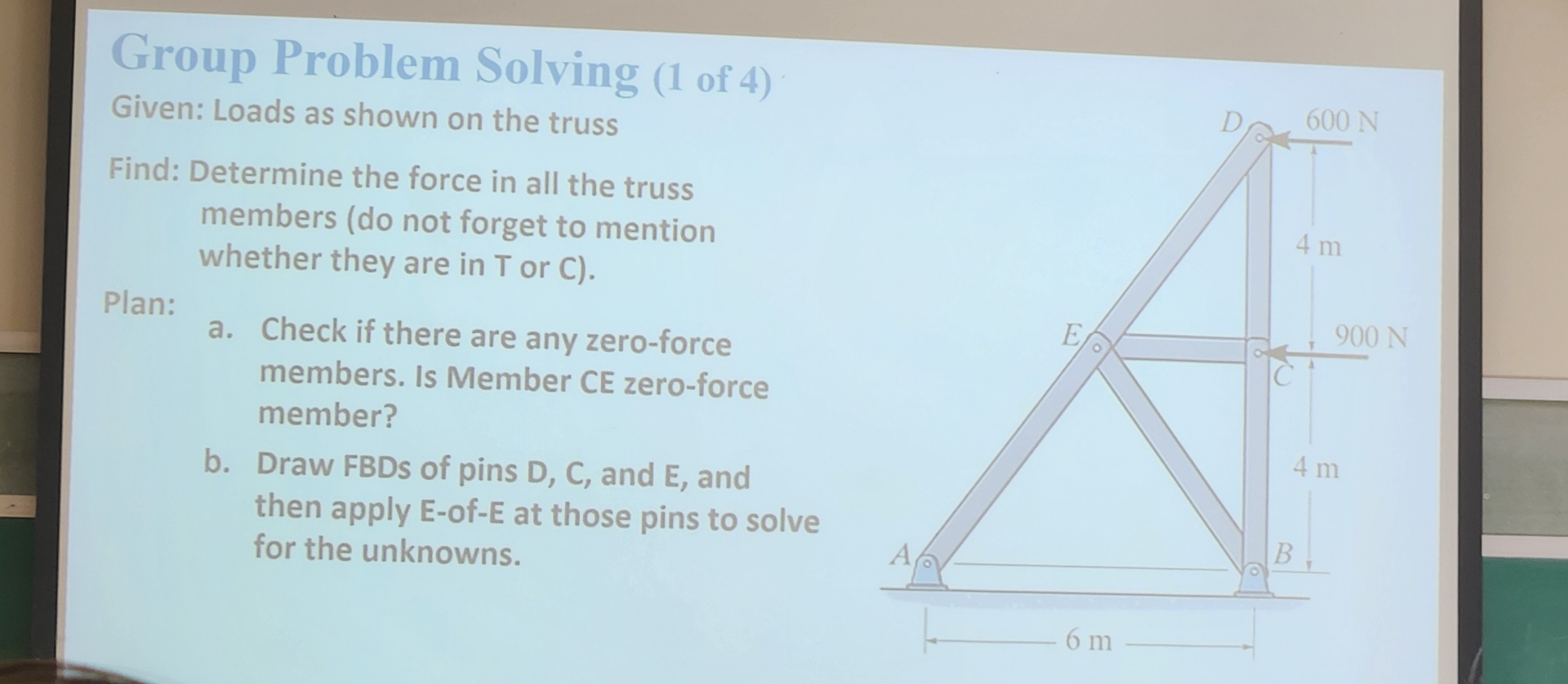Solved Group Problem Solving (1 ﻿of 4).Given: Loads as shown | Chegg.com