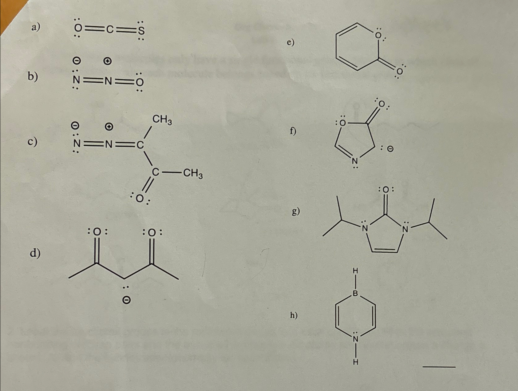 Draw reasonable resonance structures for each of the | Chegg.com