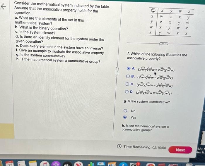 Solved Consider the mathematical system indicated by the | Chegg.com