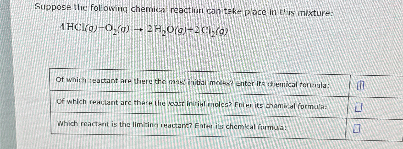 Solved Suppose the following chemical reaction can take | Chegg.com