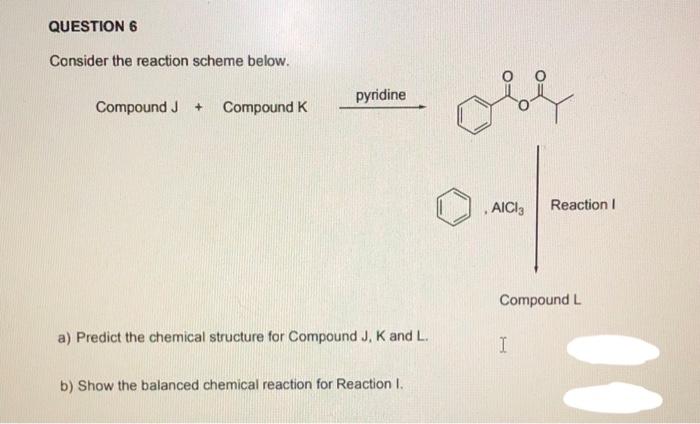 Solved Consider the reaction scheme below. Compound J+ | Chegg.com