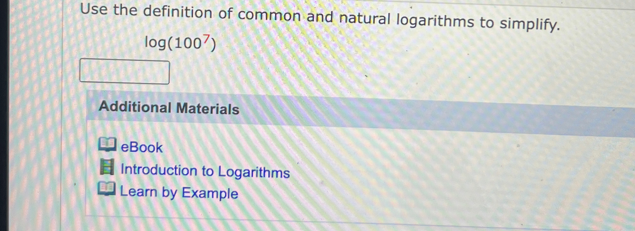 Solved Use the definition of common and natural logarithms | Chegg.com