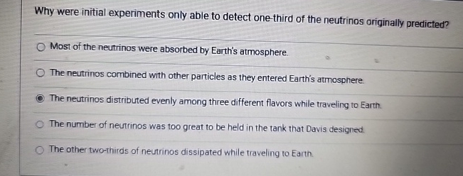 Solved Why were initial experiments only able to detect | Chegg.com