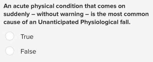 Solved Patients identified as "at risk of falling" are the | Chegg.com