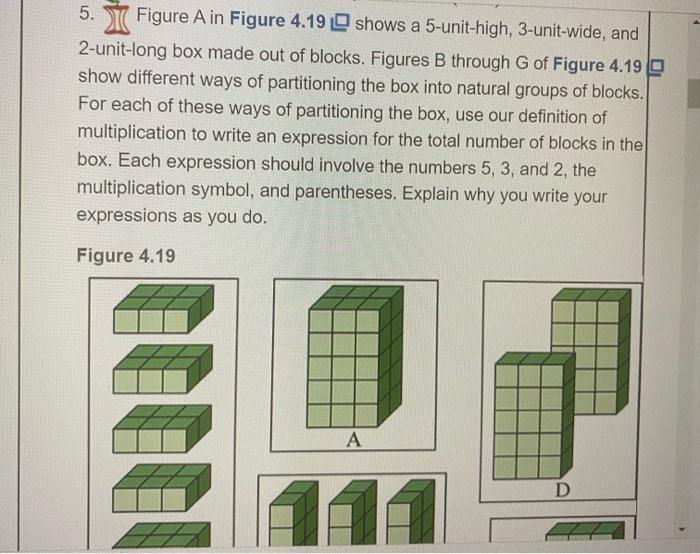 Solved 5. )∫( Figure A in Figure 4.19 shows a 5-unit-high, | Chegg.com