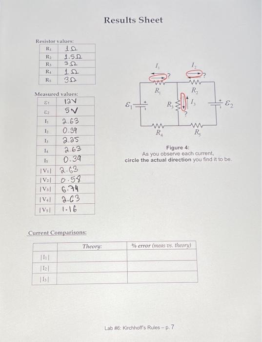 Solved b.) Using your measured values, calculate the actual | Chegg.com