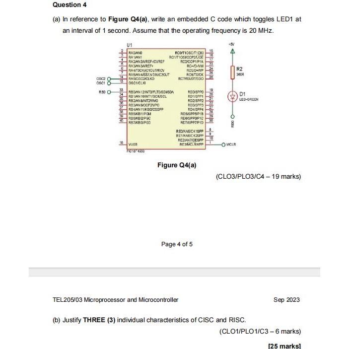 Solved Question 4(a) ﻿In reference to Figure Q4(a), ﻿write | Chegg.com