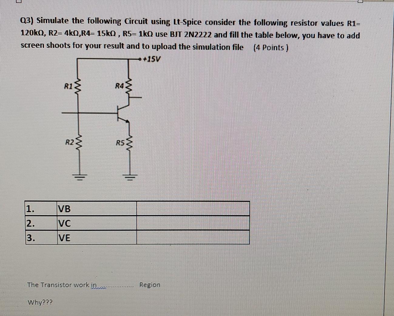 Solved Q3) Simulate the following Circuit using Lt-Spice | Chegg.com