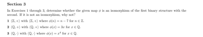 Solved Section 3 In Exercises 1 Through 3 Determine Whether