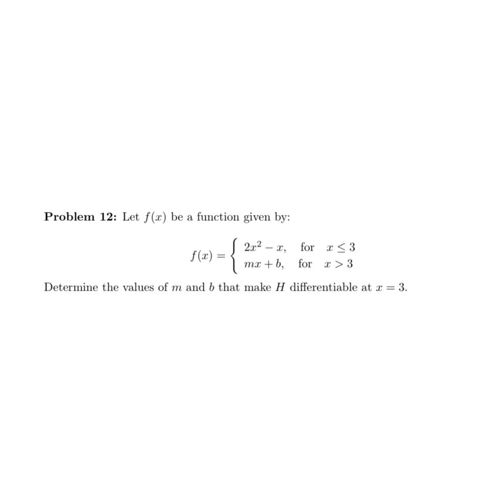 Solved Problem 12: Let f(x) be a function given | Chegg.com Solved Problem 12: Let f(x) be a function given | Chegg.com