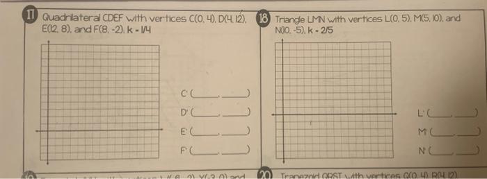 Solved Quadrilateral CDEF with vertices C(0,4), DC4 , 12). | Chegg.com