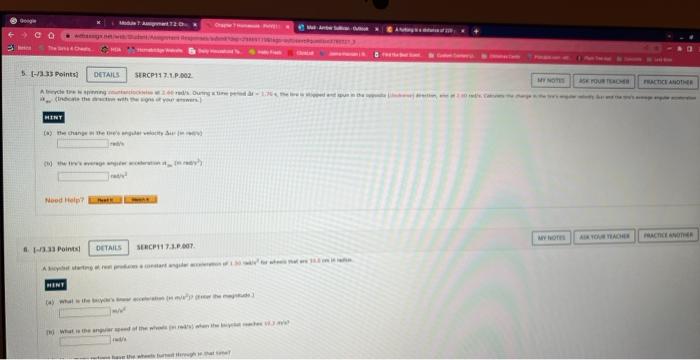 A bicycle tire is spinning counterclockwise at | Chegg.com