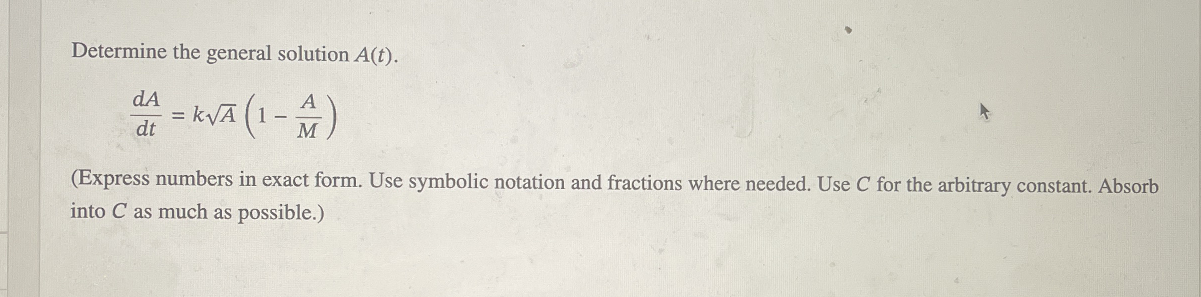 Solved Determine the general solution | Chegg.com