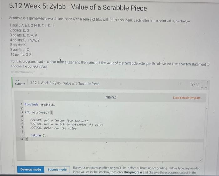 Solved Scrabble is a game where words are made with a series | Chegg.com