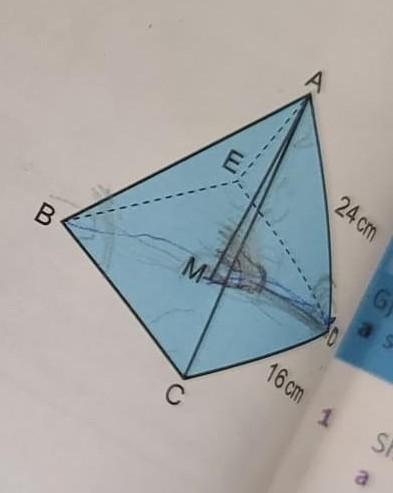 Solved find angle between AM and ADC face. AM=11.3 it is a | Chegg.com