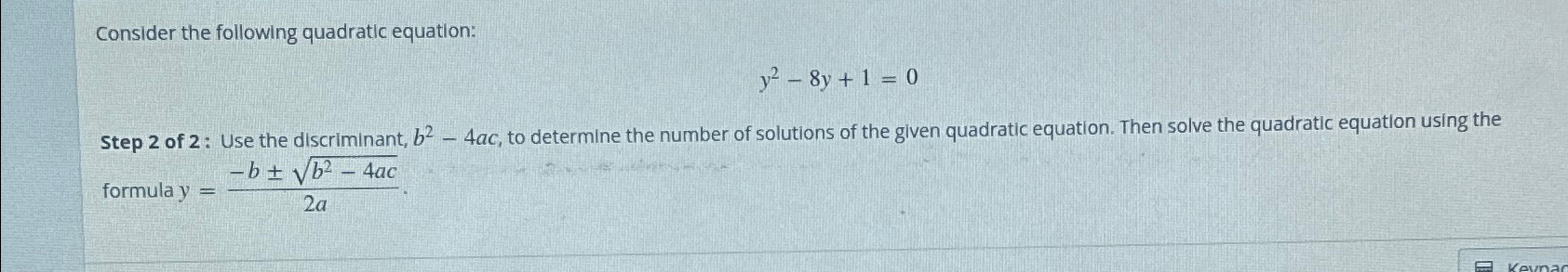 Solved Consider the following quadratic | Chegg.com