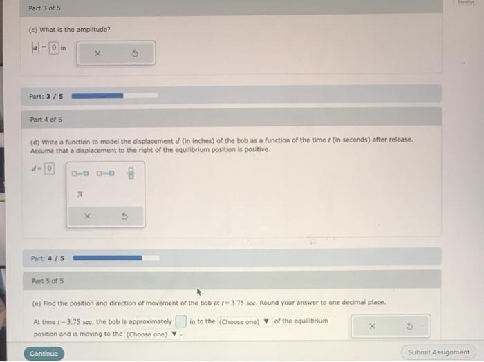 Solved The bob on a simple pendulum is pulled to the left 4 | Chegg.com