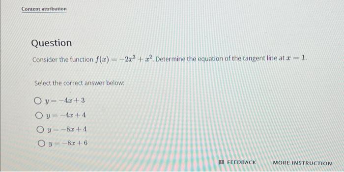 Solved Consider the function f(x)=−2x3+x2. Determine the | Chegg.com