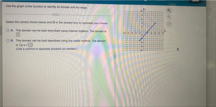 Solved Use the graph of the function to identify its domain | Chegg.com
