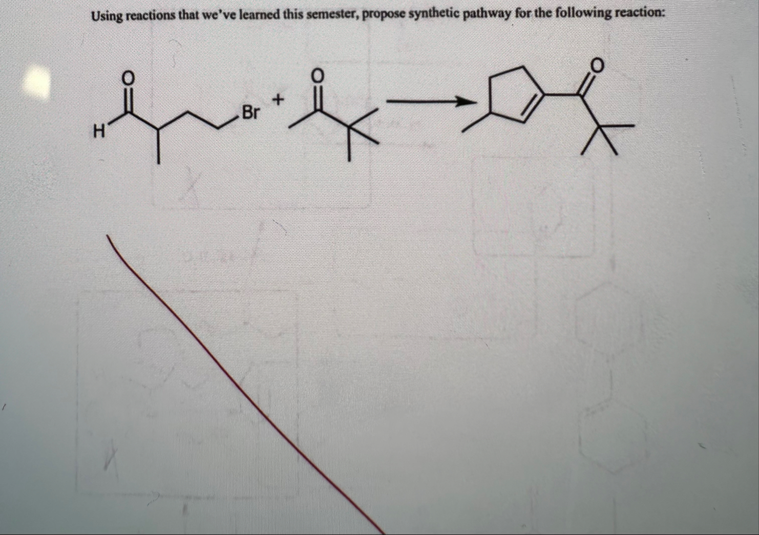 Using reactions that we've learned this semester, | Chegg.com
