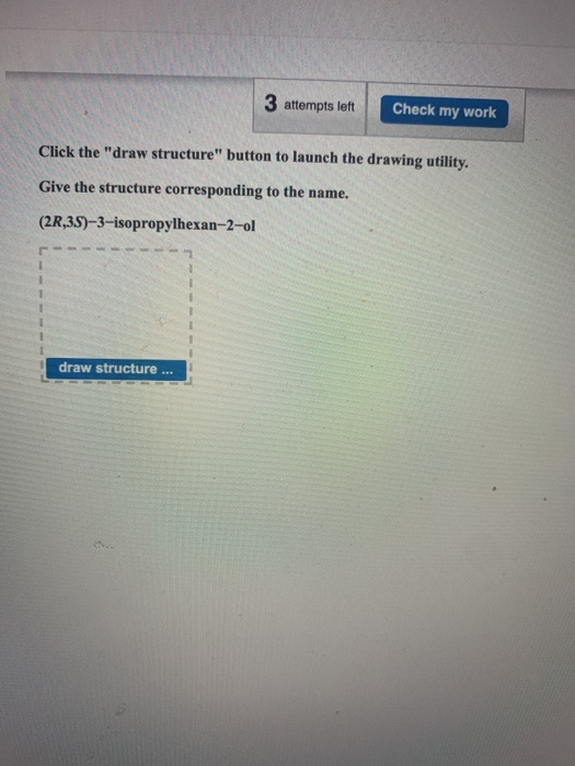 Solved 3 attempts left Check my work Click the "draw | Chegg.com