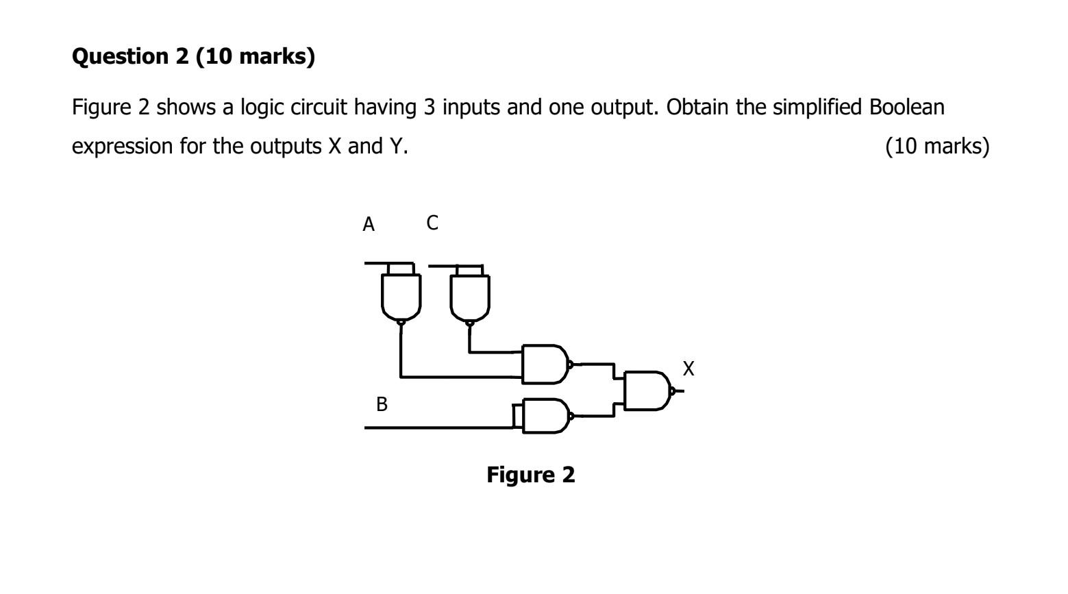 Solved Figure 2 shows a logic circuit having 3 inputs and | Chegg.com