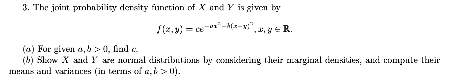 Solved The joint probability density function of x ﻿and Y | Chegg.com