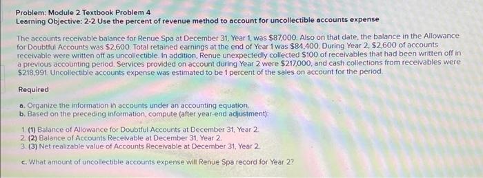 Solved Problem: Module 2 Textbook Problem 4 Learning | Chegg.com