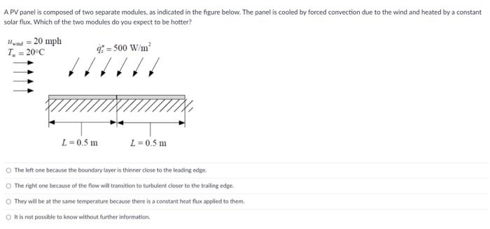 Solved The heat transfer coefficient for fully developed | Chegg.com