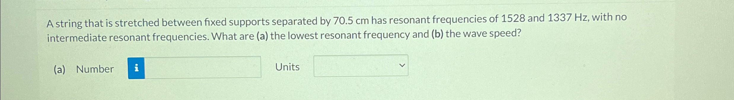 Solved A string that is stretched between fixed supports | Chegg.com