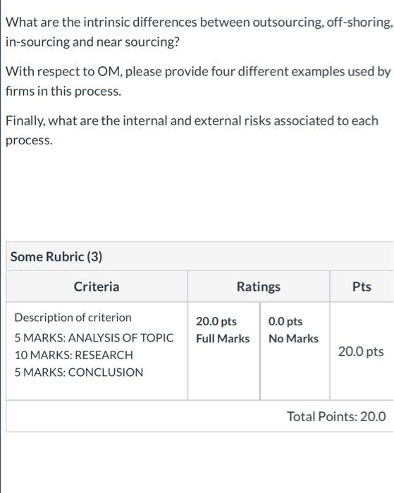 Solved What are the intrinsic differences between | Chegg.com