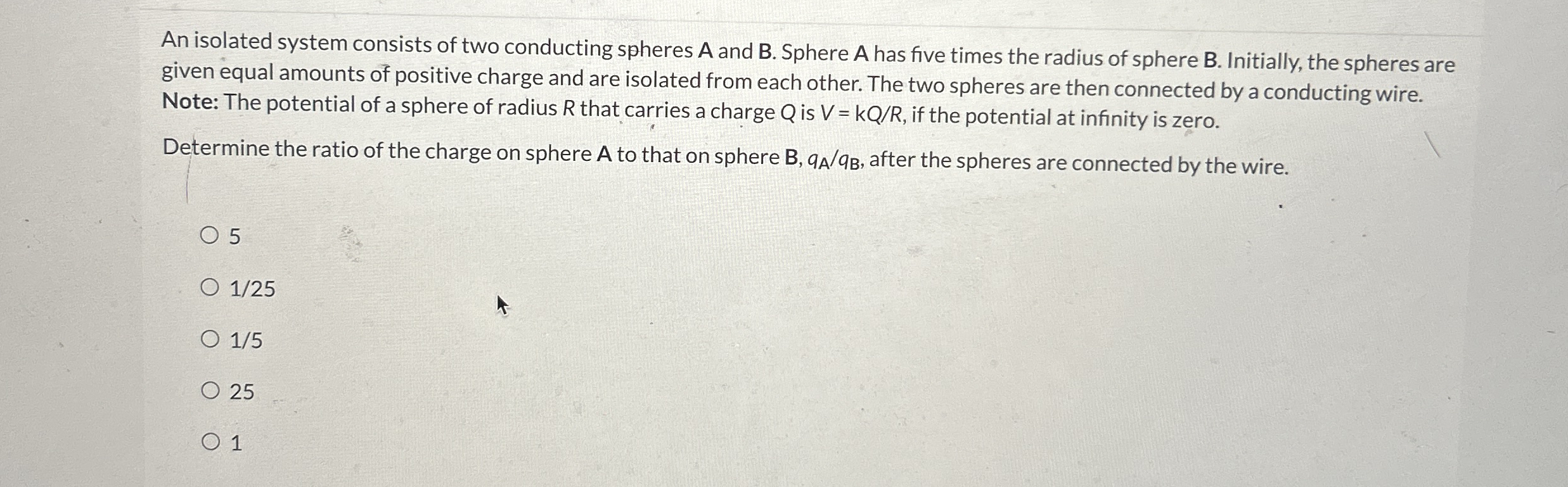 Solved An isolated system consists of two conducting spheres | Chegg.com