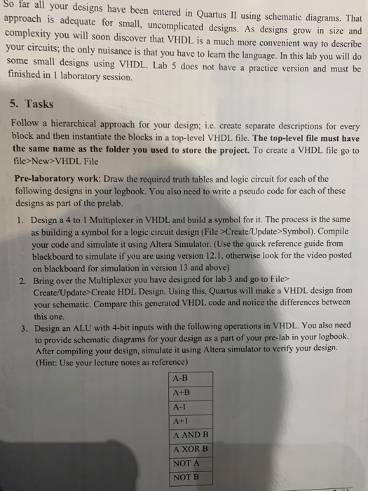 Solved question 3 . design an ALU with 4-bit input with the | Chegg.com