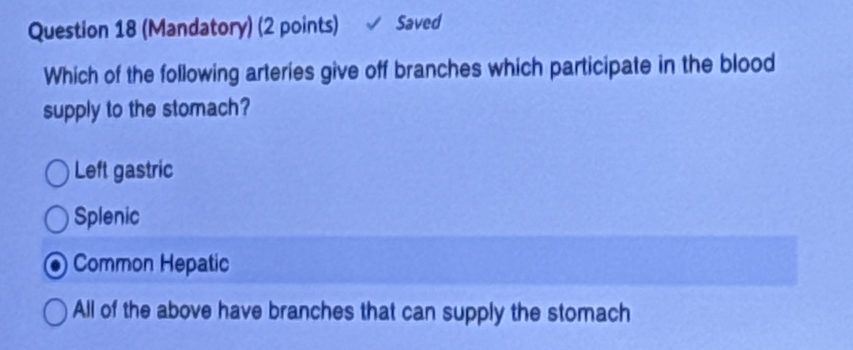 Solved Question 18 (Mandatory) (2 points)Which of the | Chegg.com Solved Question 18 (Mandatory) (2 points)Which of the | Chegg.com