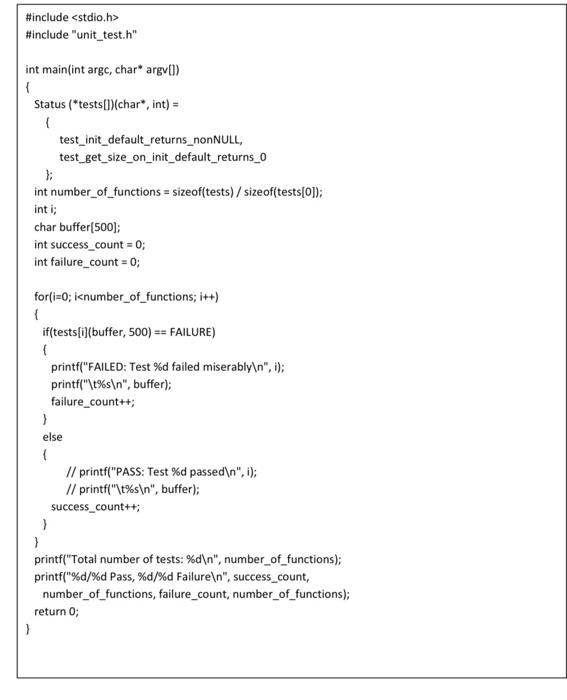 Solved can you write a program that will run all of our test | Chegg.com
