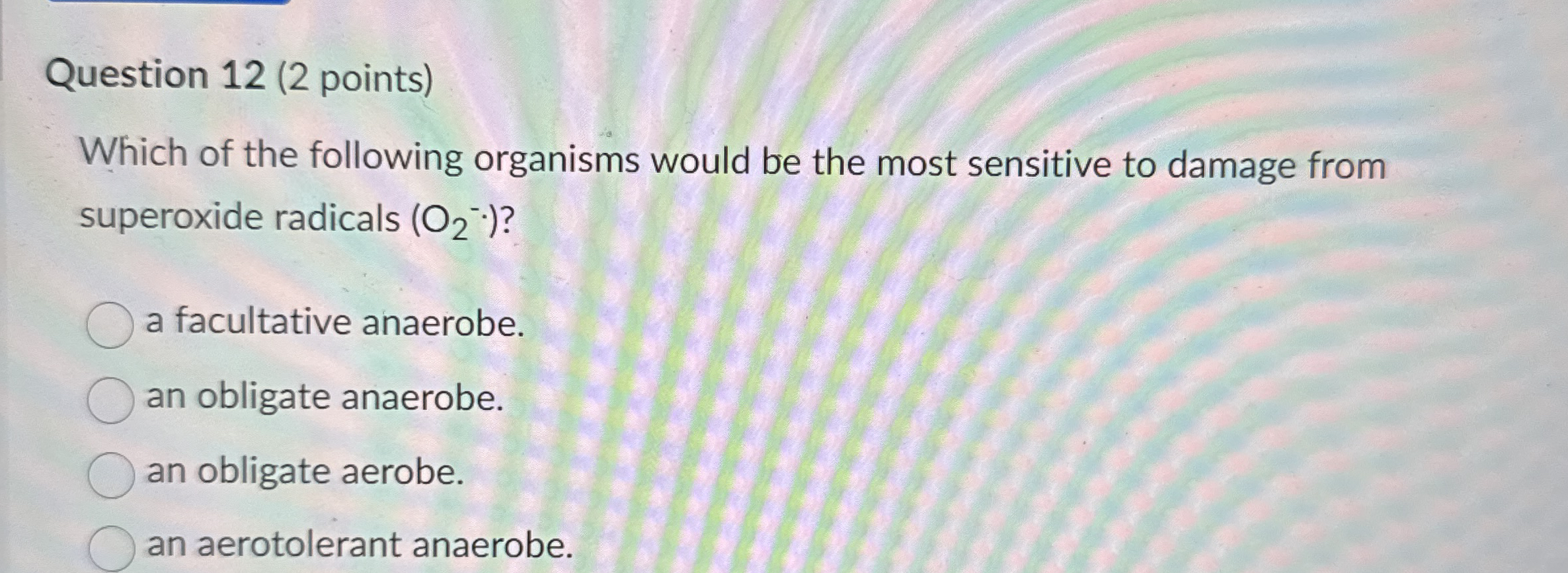 Solved Question 12 (2 ﻿points)Which of the following | Chegg.com