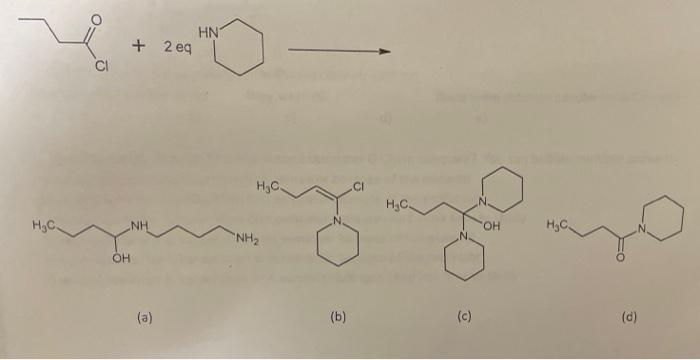 Solved HN + 2eq CI H₂C. CI HCL HC NH 'OH HSC -NH₂ N OH (a) | Chegg.com