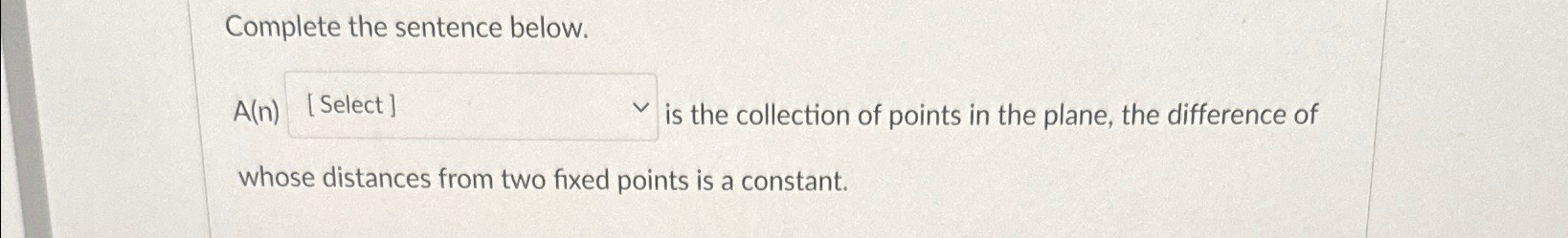 Solved Complete the sentence below. ﻿s ﻿the collection of | Chegg.com